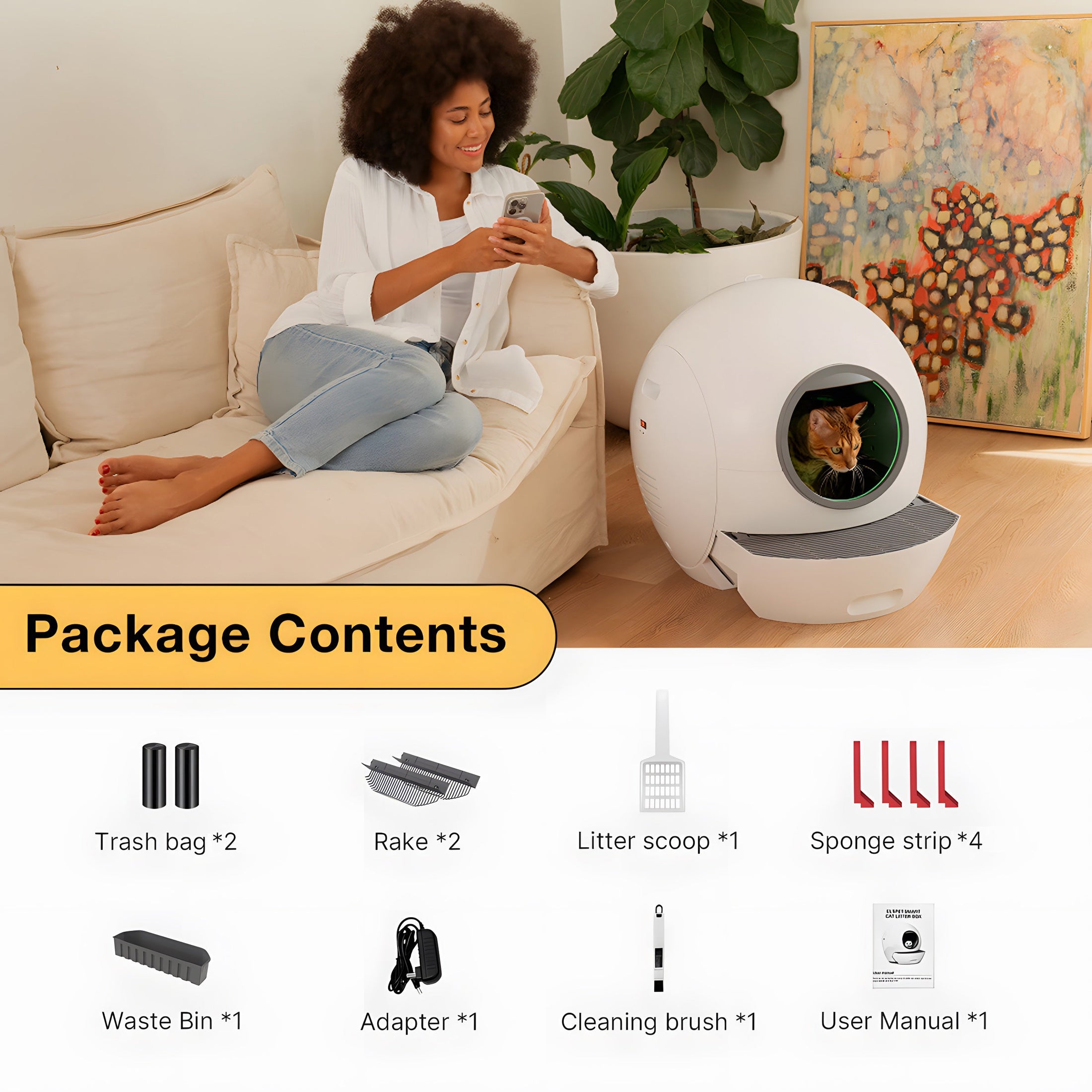 Els Pet CA Store | Self-Cleaning Litter Box for No More Scooping ...